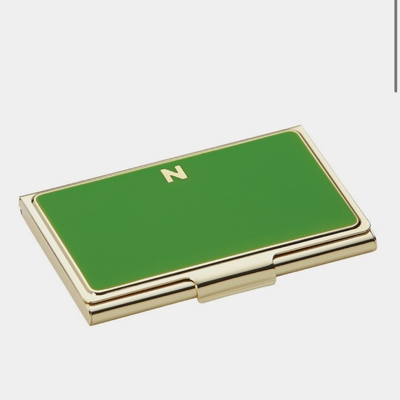 kate spade | Accessories | Kate Spade Letter N Business Card Holder ...